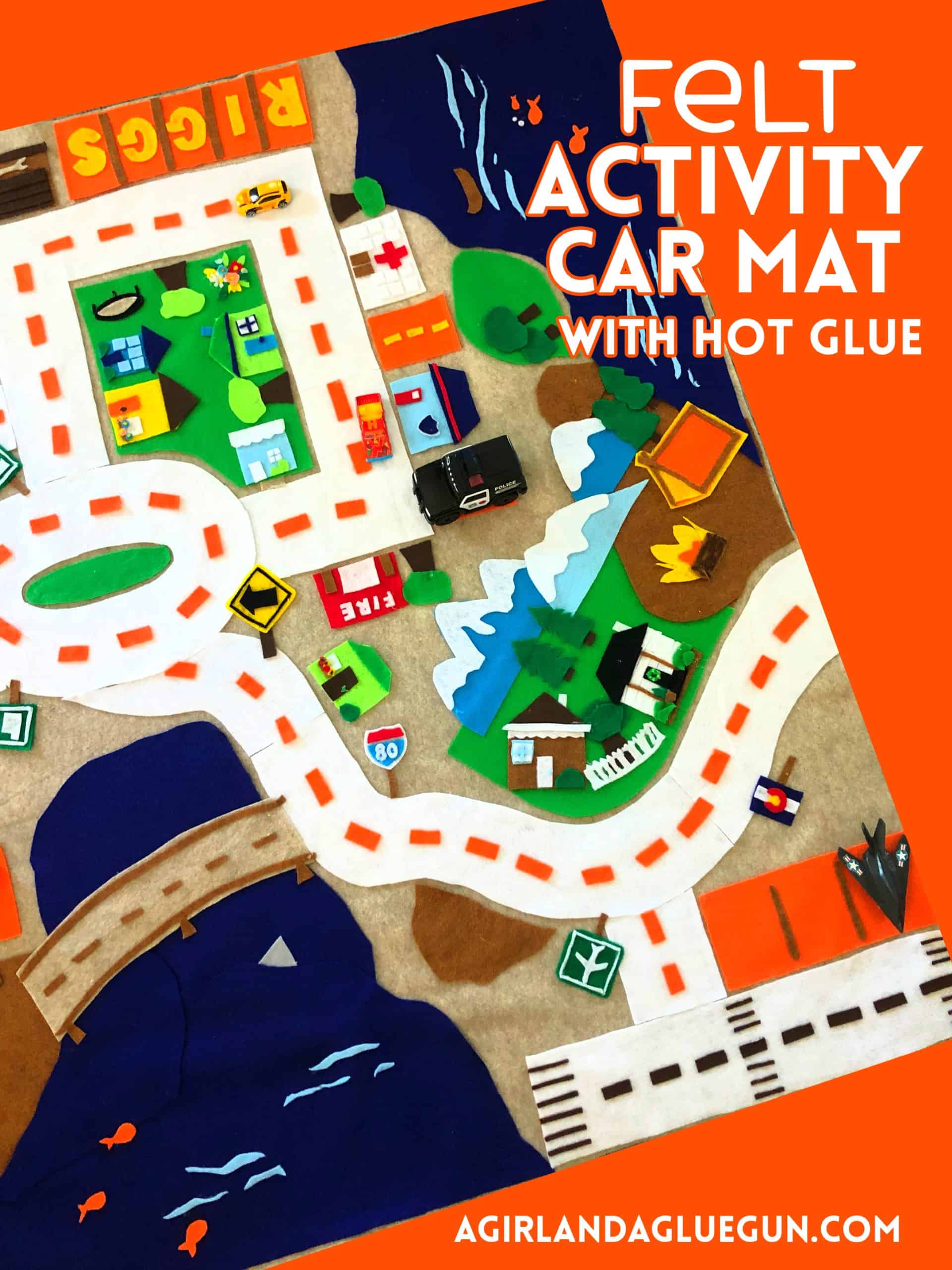 car mat - A girl and a glue gun