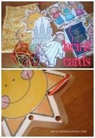 lacing cards-kids crafts - A girl and a glue gun