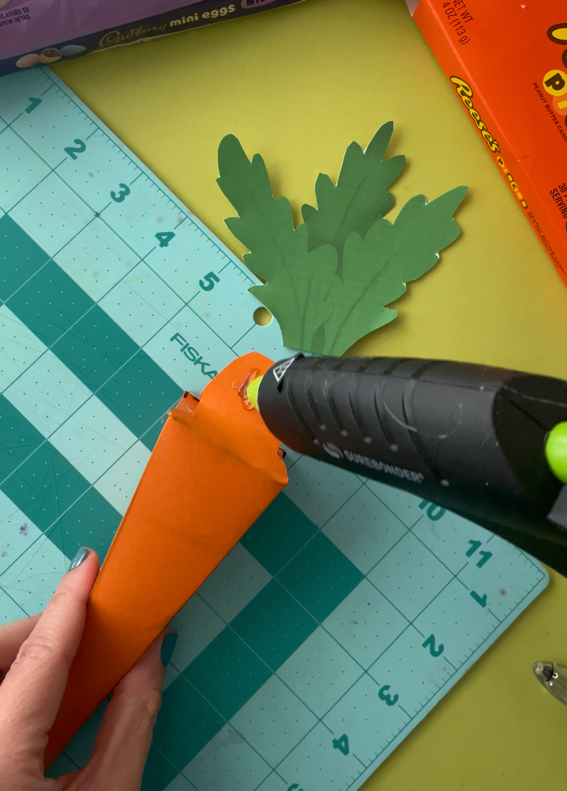 carrot treat box - A girl and a glue gun