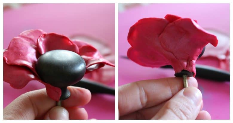 Diy flower knobs - A girl and a glue gun