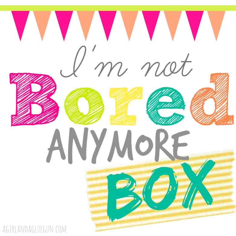 bored box - A girl and a glue gun