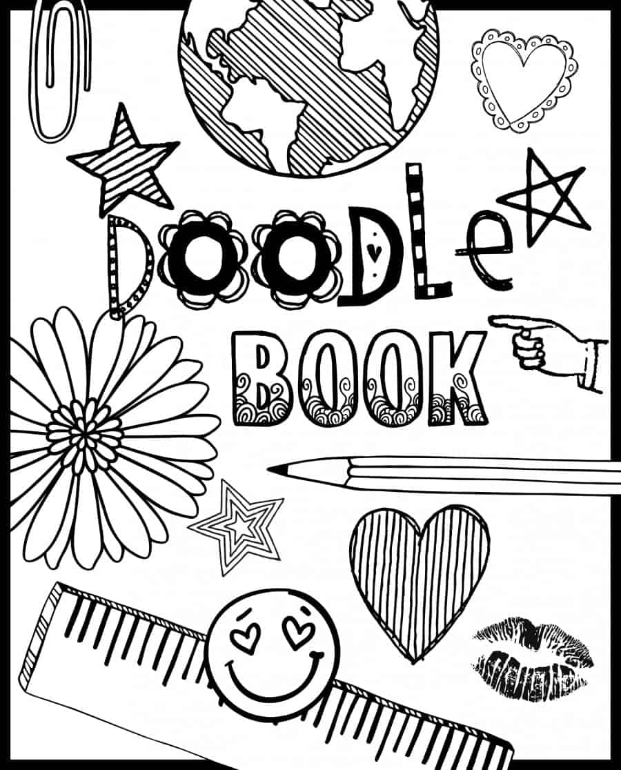 throwback thursday-do you doodle book? - A girl and a glue gun
