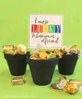 ST. Patricks day printable with a pot of gold. - A girl and a glue gun