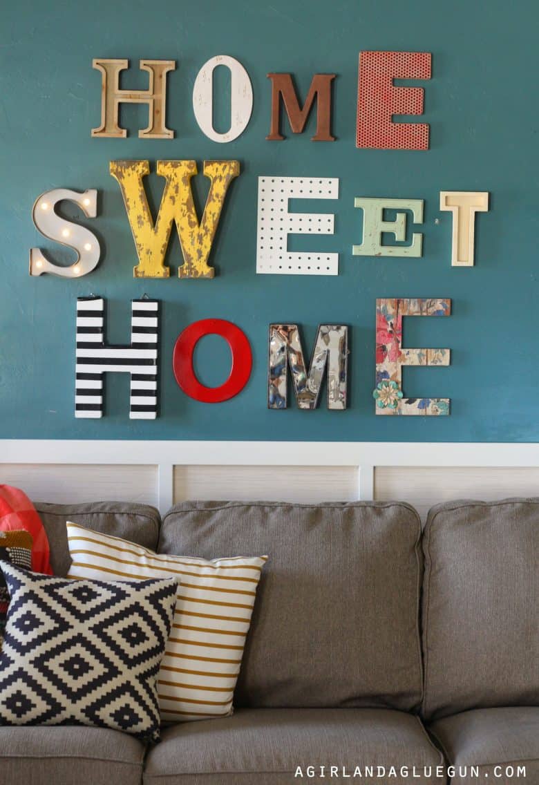 Home Sweet Home Sign - A girl and a glue gun