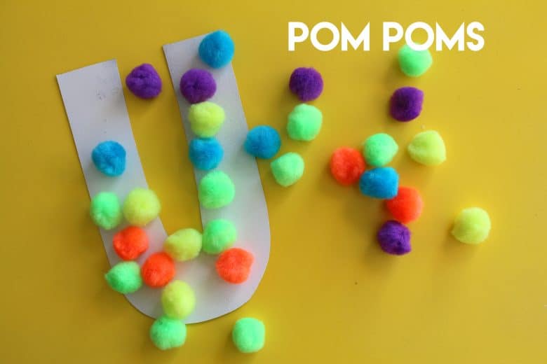 Kid crafting-monogram letters from cereal boxes! - A girl and a glue gun