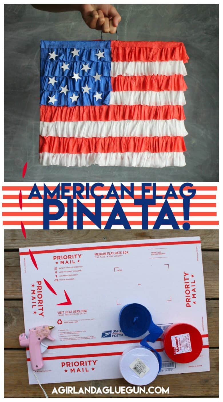 No mess and super easy Flag PINATA! - A girl and a glue gun
