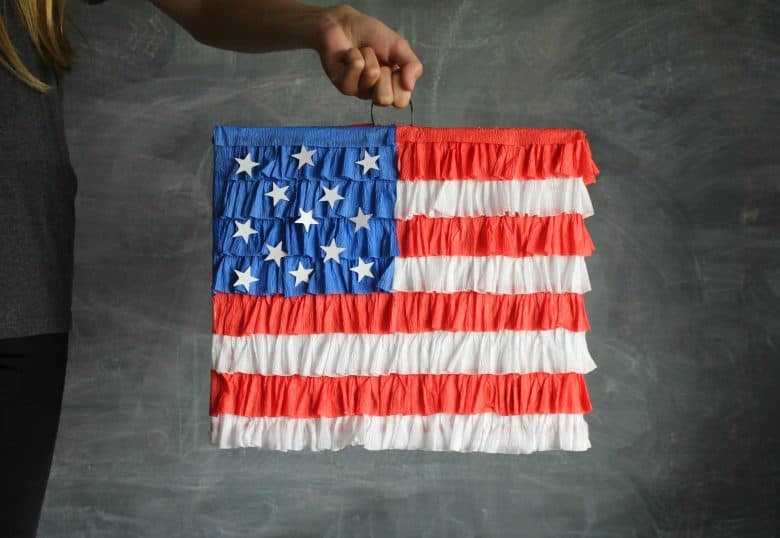 No mess and super easy Flag PINATA! - A girl and a glue gun