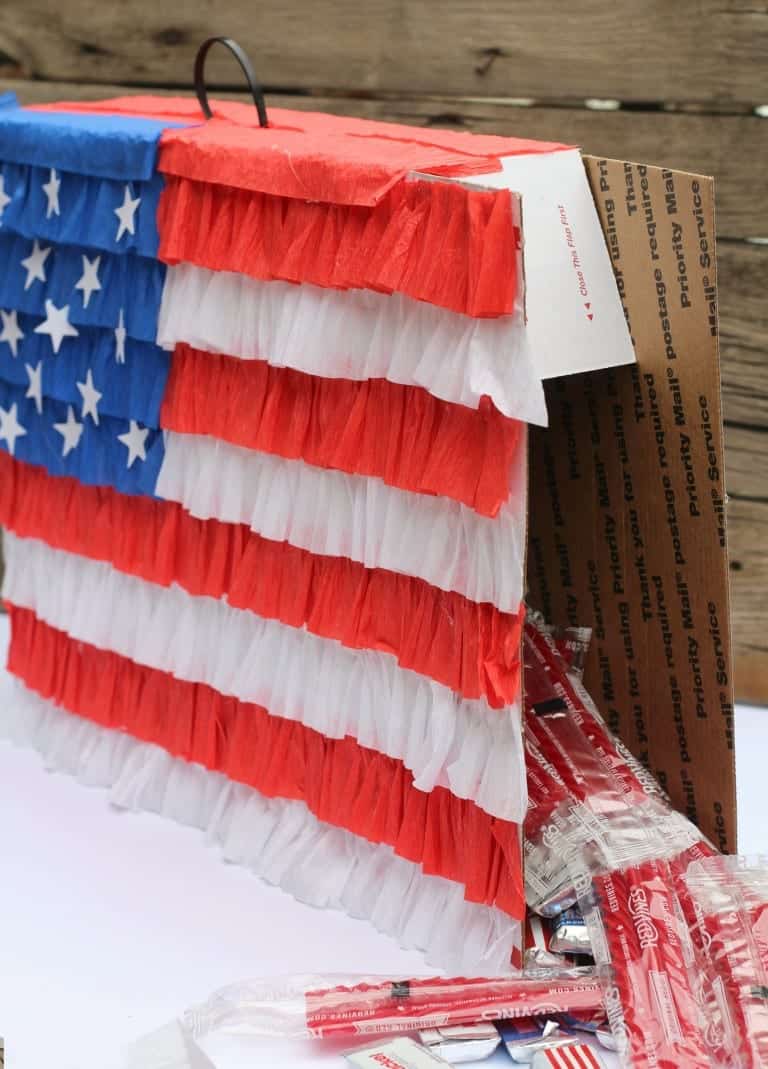 No mess and super easy Flag PINATA! - A girl and a glue gun