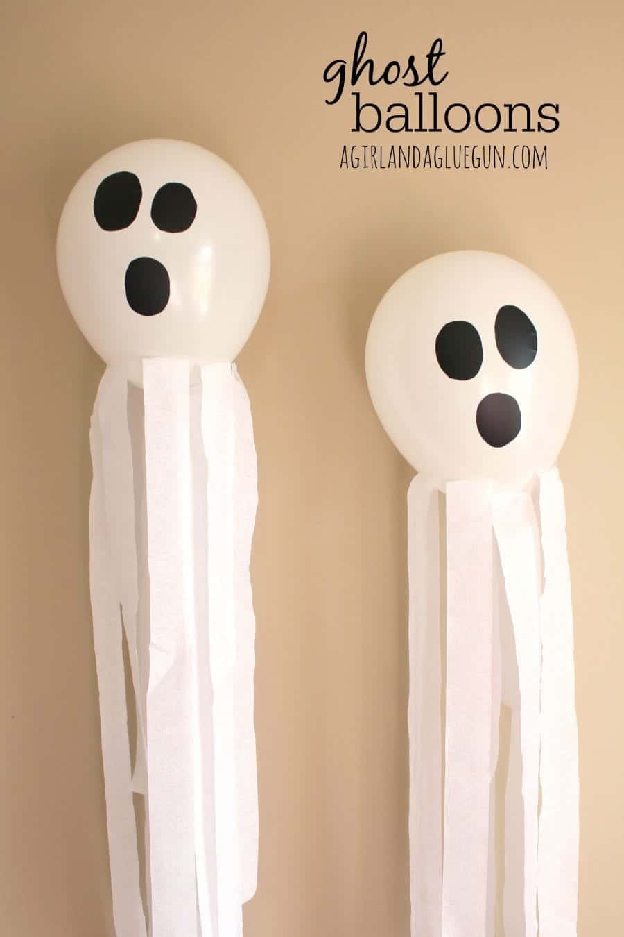 Tissue Paper Ghosts great Kids Craft A Girl And A Glue Gun