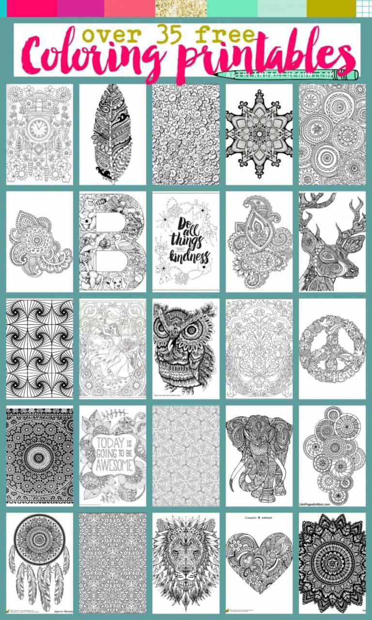 Free Crafty Coloring Page! - A girl and a glue gun