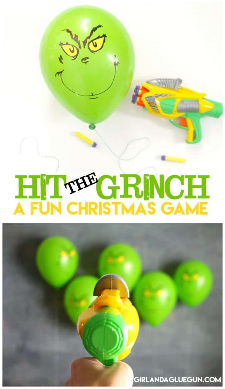Hit the grinch game-Perfect for classroom parties! - A girl and a glue gun