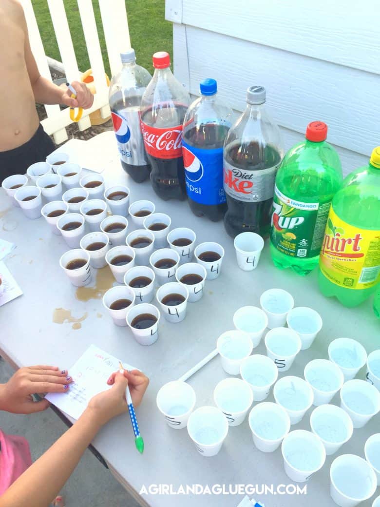 The great soda pop challenge! - A girl and a glue gun