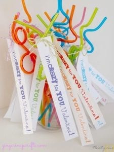 Non-Food Valentine Ideas for School - A girl and a glue gun