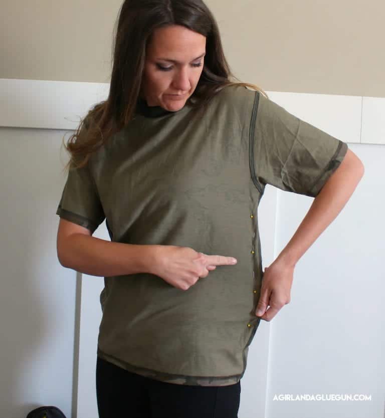 Upcycle two shirts into one! - A girl and a glue gun