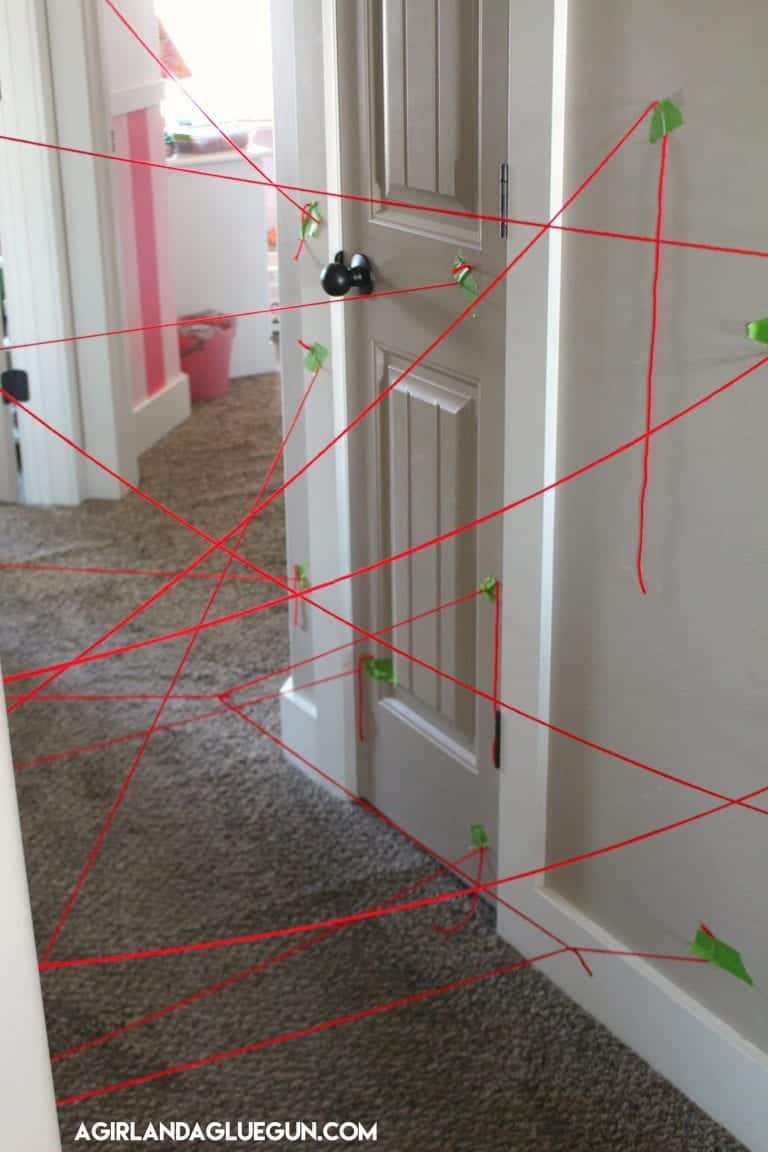 laser maze with yarn! - A girl and a glue gun