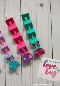 Love bug Valentine - A girl and a glue gun