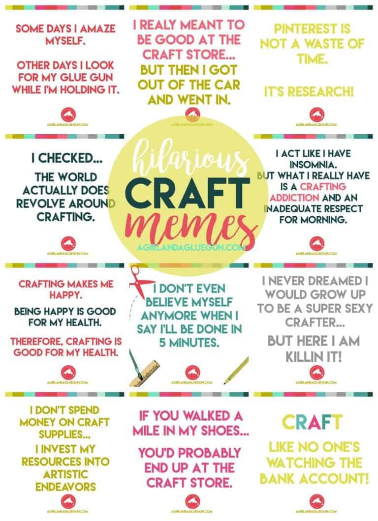 hilarious craft memes-round 4 - A girl and a glue gun