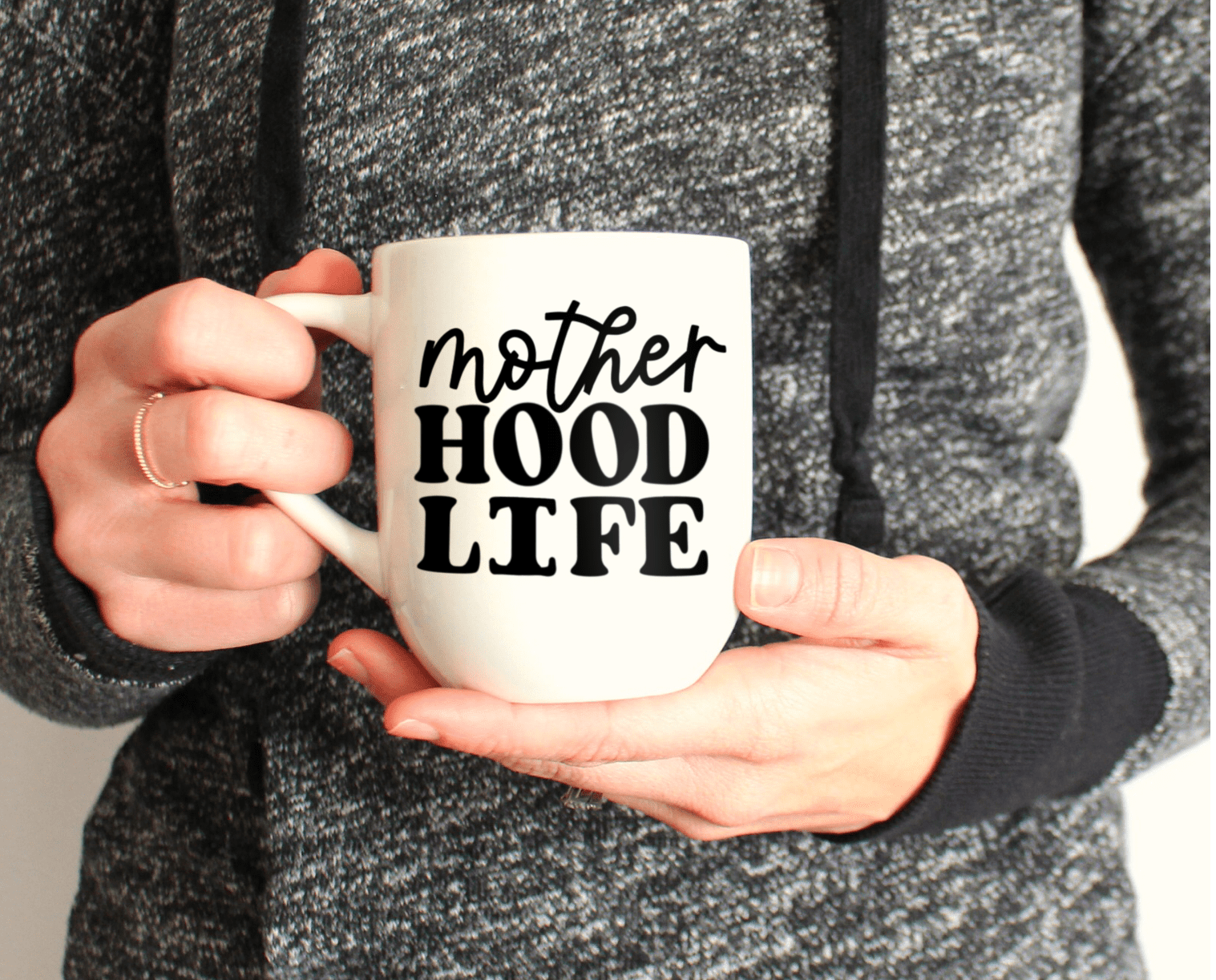 Mother HOOD LIFE cut file - A girl and a glue gun