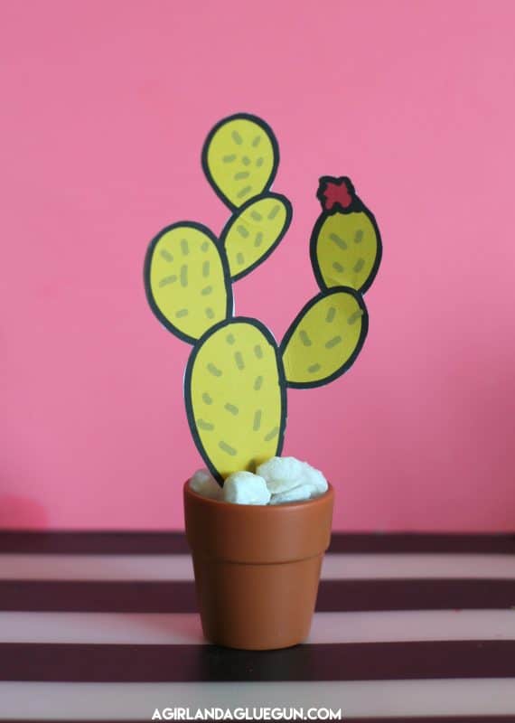Cactus printables - A girl and a glue gun