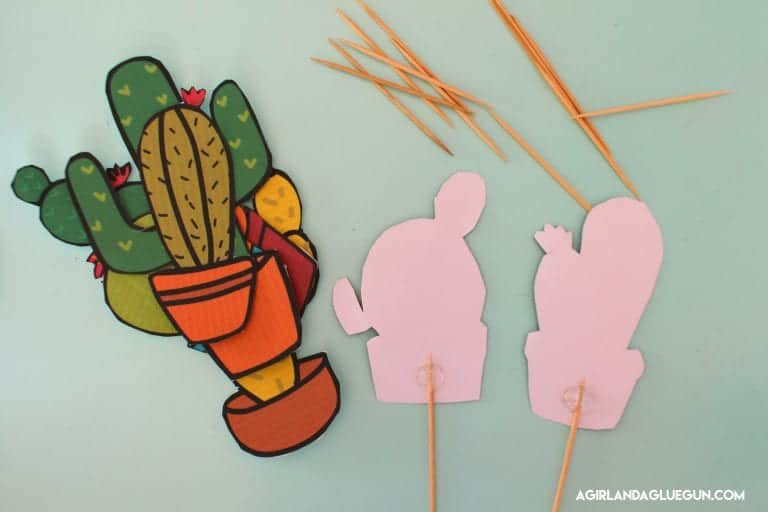 Cactus printables - A girl and a glue gun