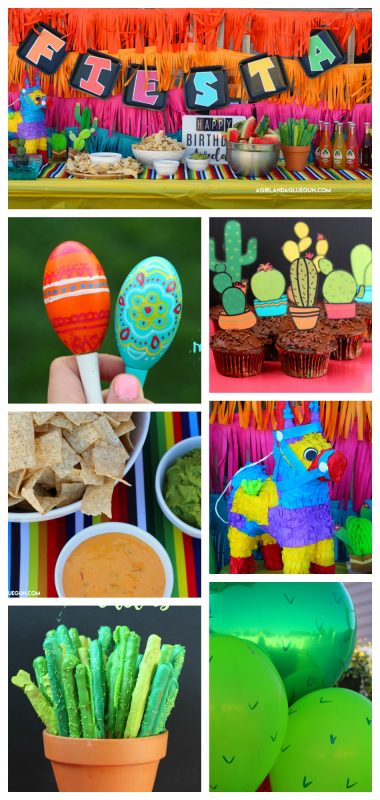 Fiesta party - A girl and a glue gun