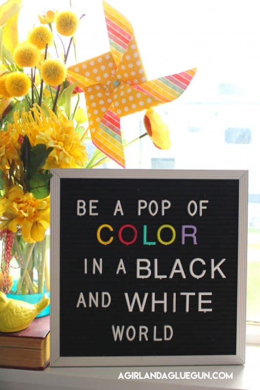 How to get colorful letters for your Letterboard! - A girl and a glue gun