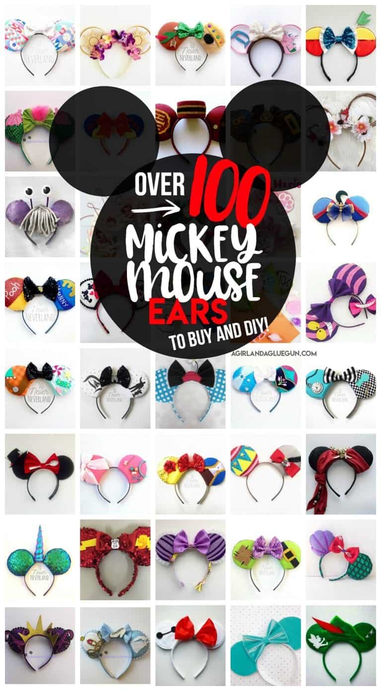 100 Mickey Mouse Ears - A girl and a glue gun
