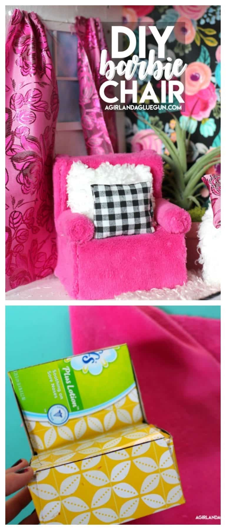 Barbie Couch and chair DIY! - A girl and a glue gun