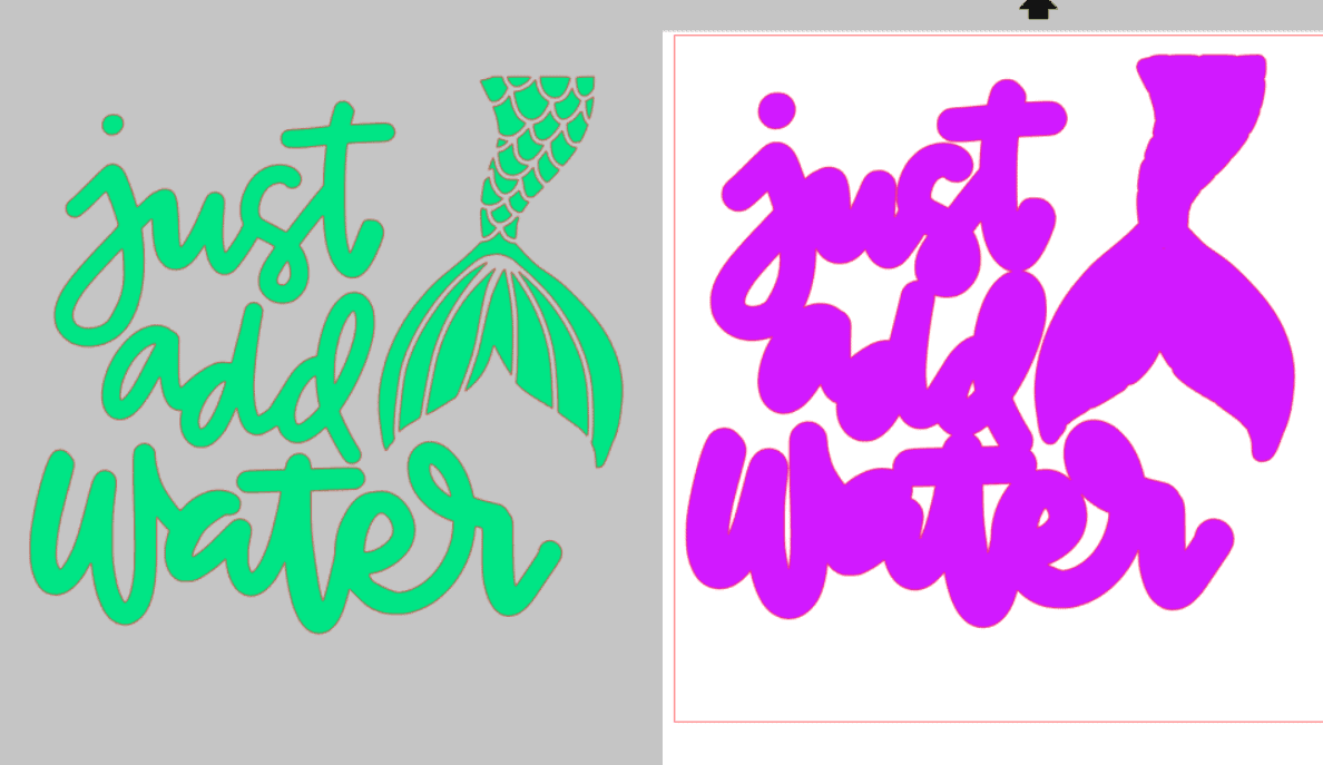 Layering vinyl using the offset in Silhouette - A girl and a glue gun