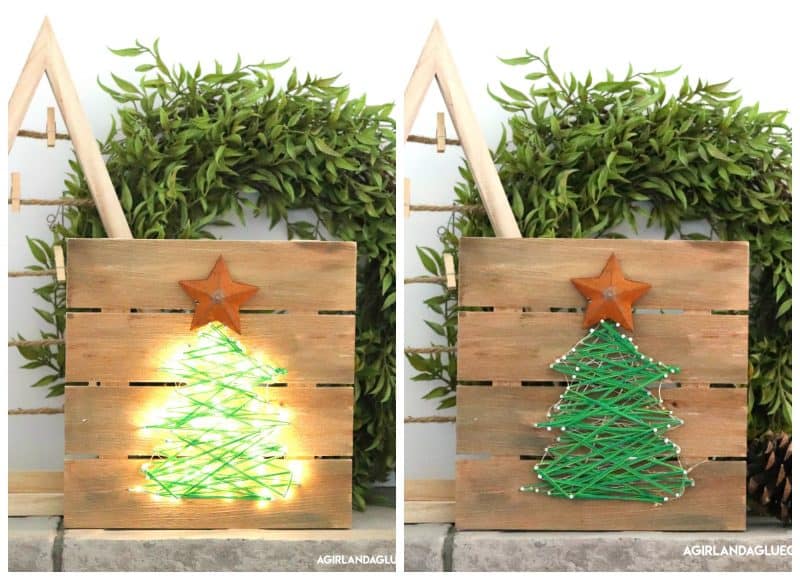Lighted Christmas Sign-3 ways! - A girl and a glue gun