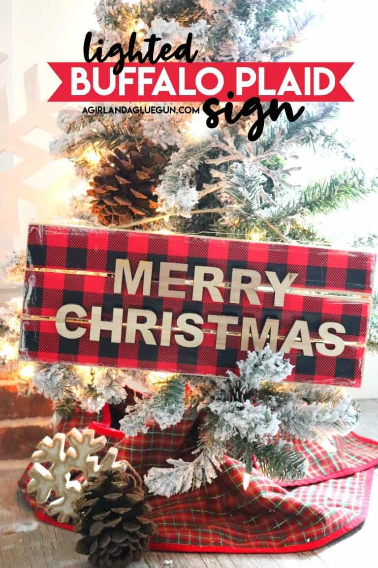 Lighted Christmas Sign-3 ways! - A girl and a glue gun