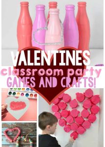 Valentines games and crafts for Classroom parties - A girl and a glue gun