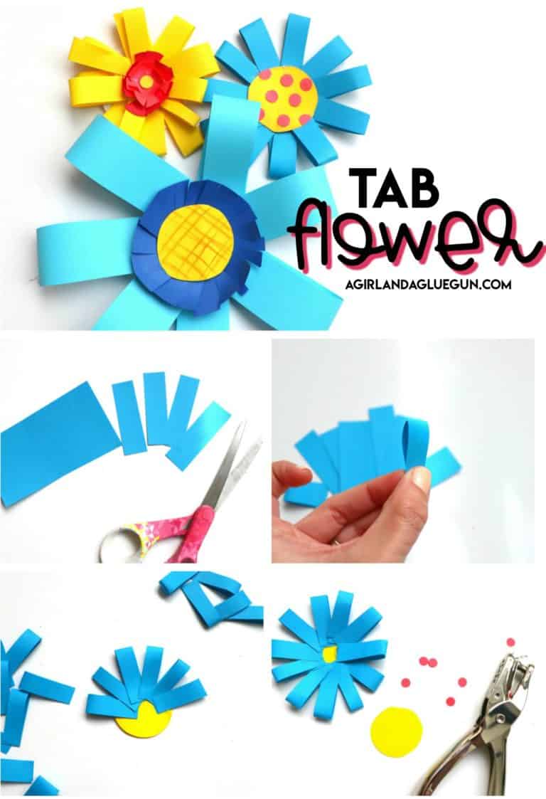 4 ways to make 3D flowers - A girl and a glue gun