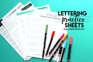 The Basics to start hand lettering - A girl and a glue gun