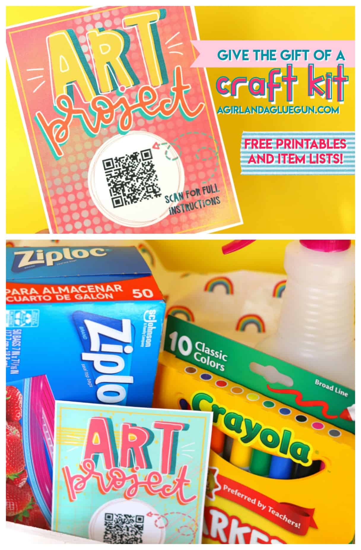 Send a craft kit! - A girl and a glue gun