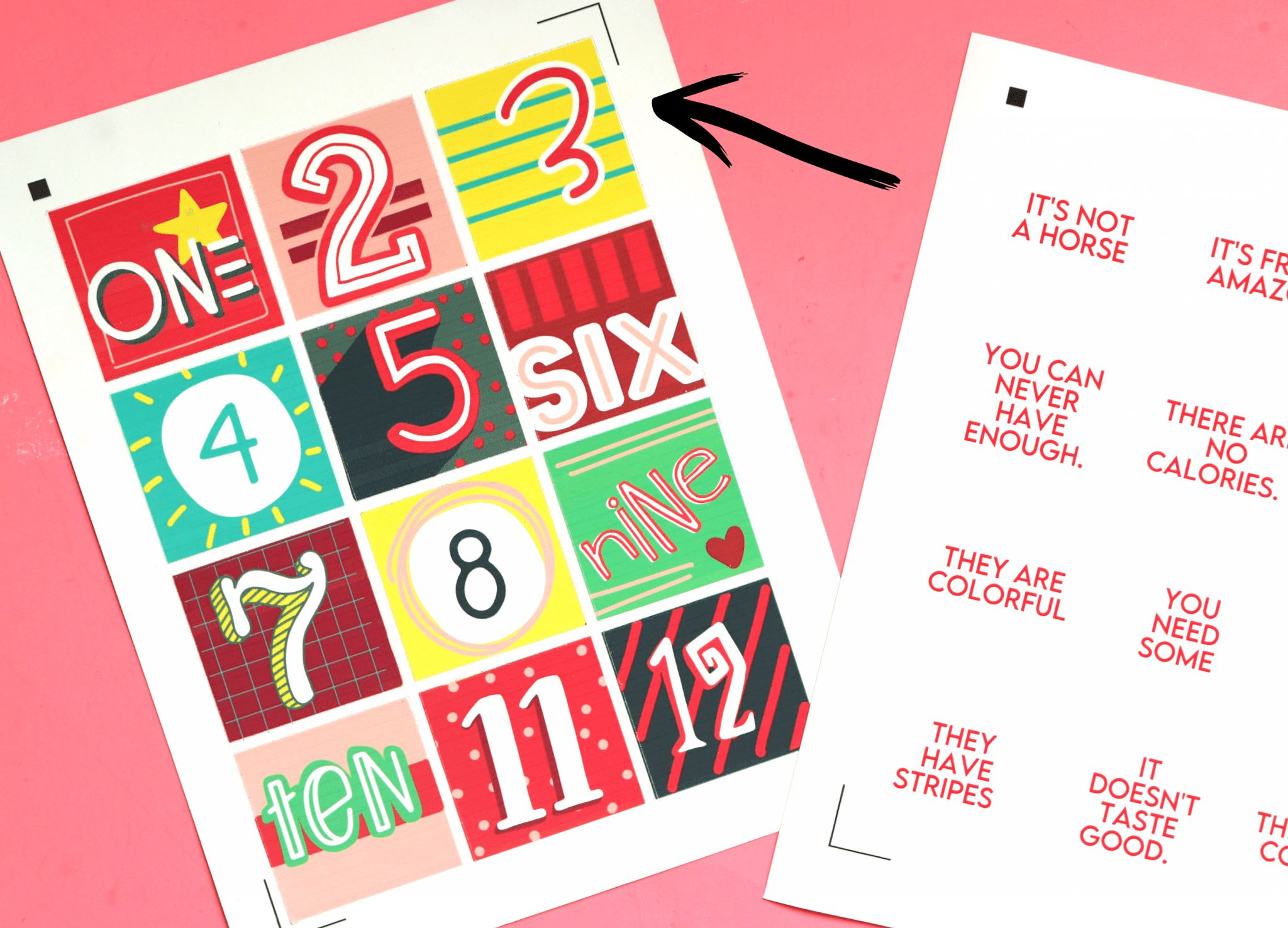 scratch off Gift tags and advent - A girl and a glue gun