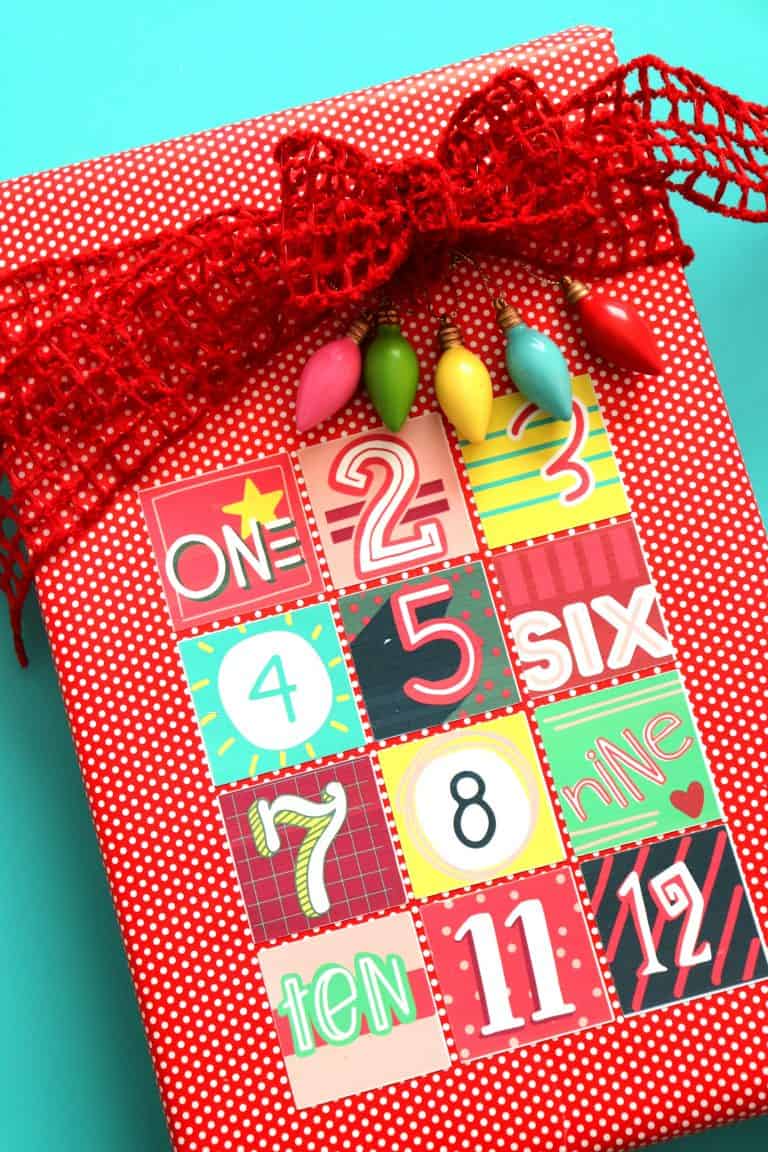 scratch off Gift tags and advent - A girl and a glue gun
