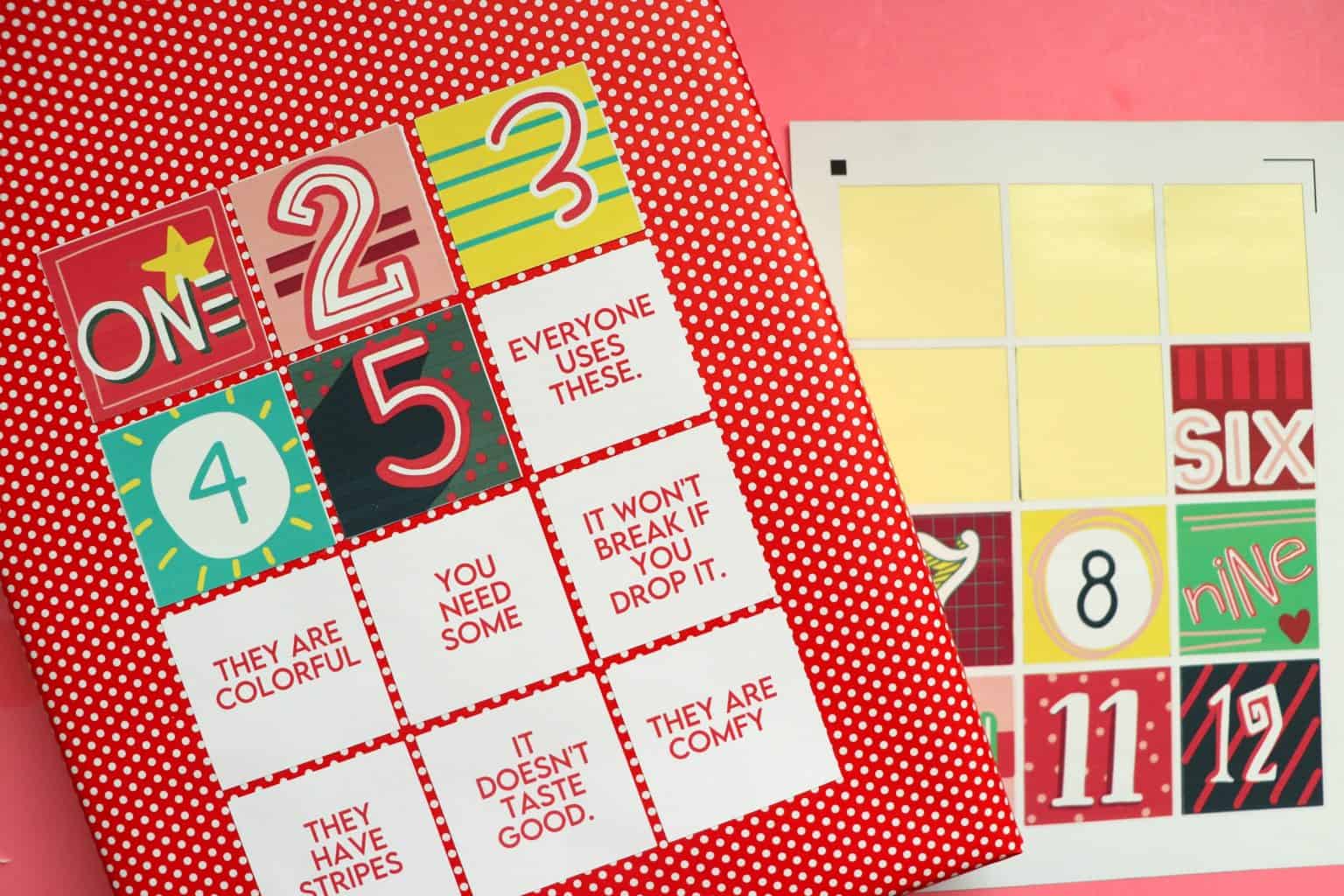 scratch off Gift tags and advent - A girl and a glue gun