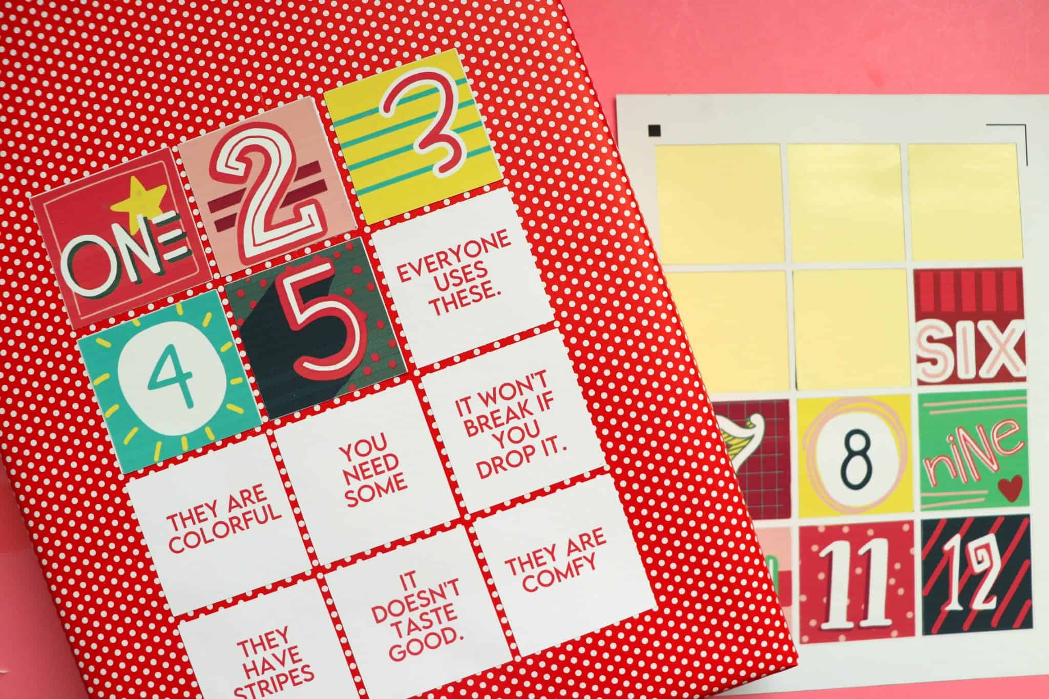 scratch off Gift tags and advent - A girl and a glue gun