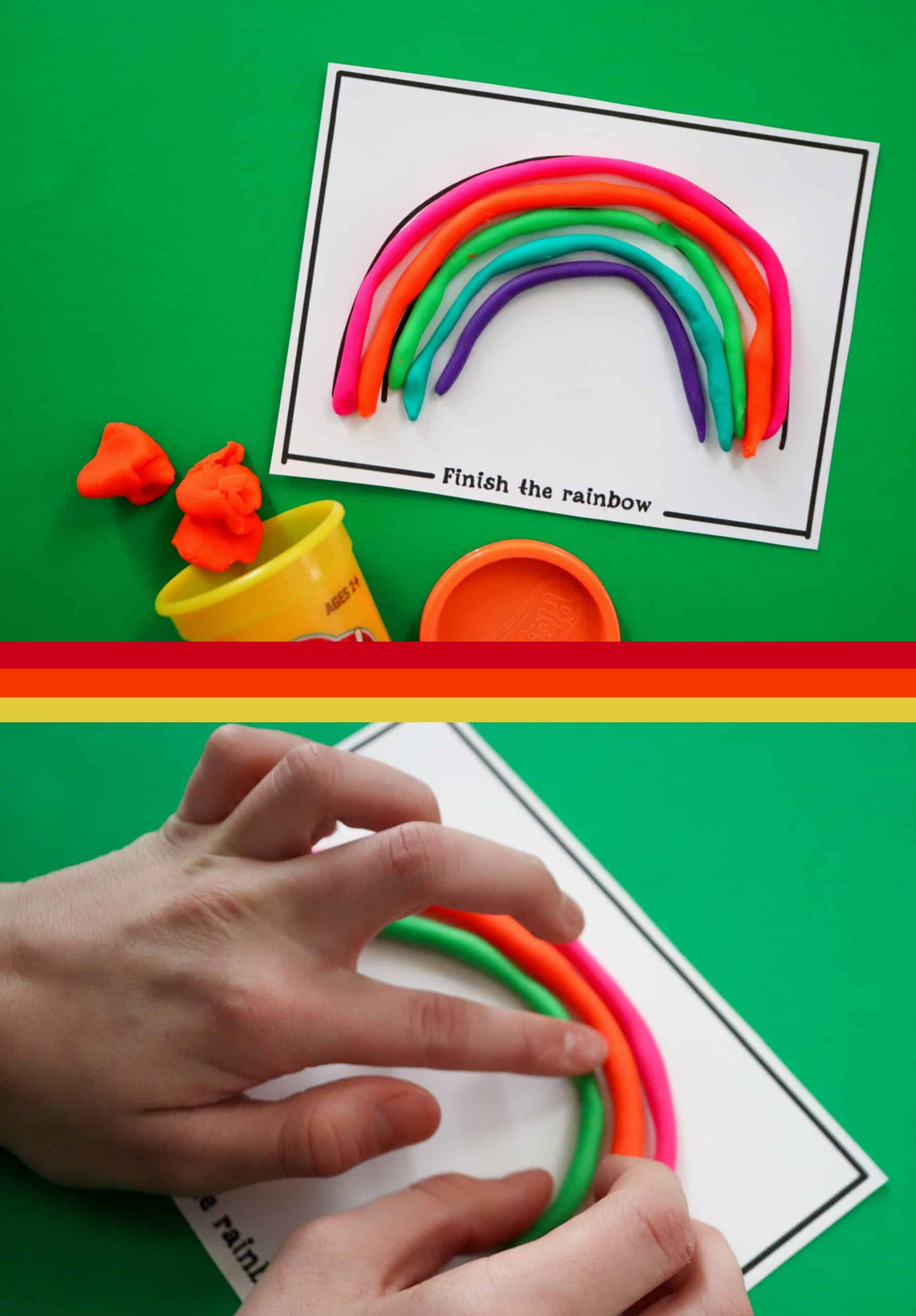 St. Patrick's Day Activity Mats - A girl and a glue gun
