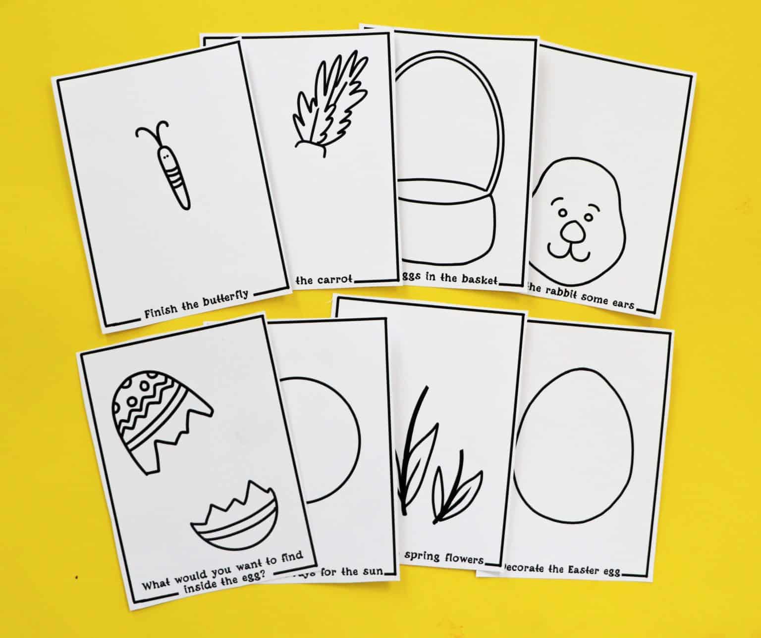 Easter Activity Mats - A girl and a glue gun