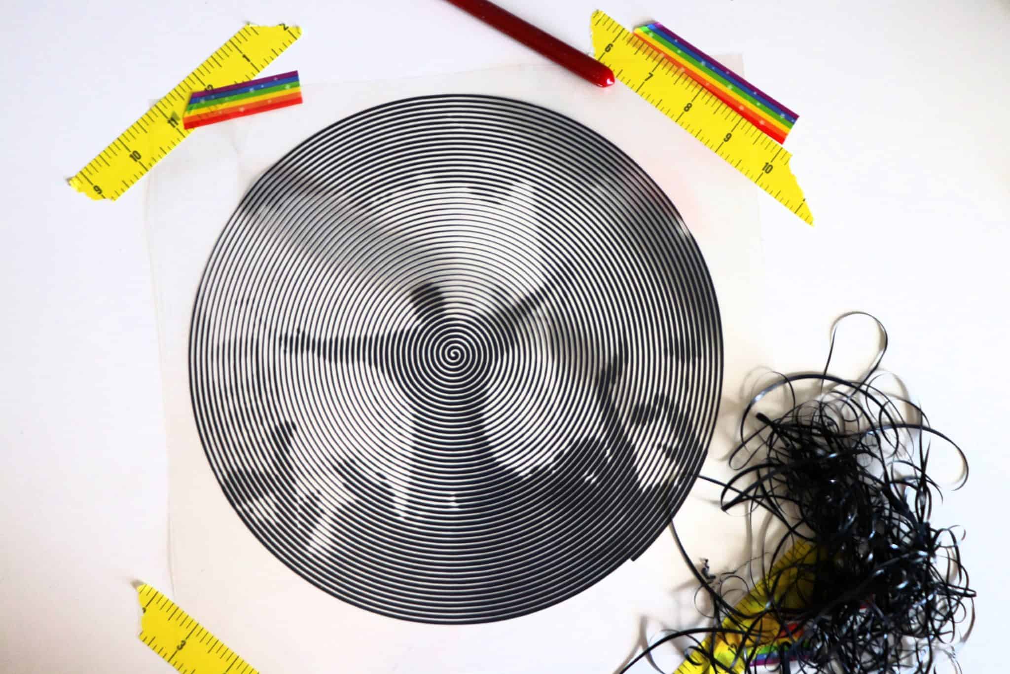 Spiral Vinyl Cut file - A girl and a glue gun
