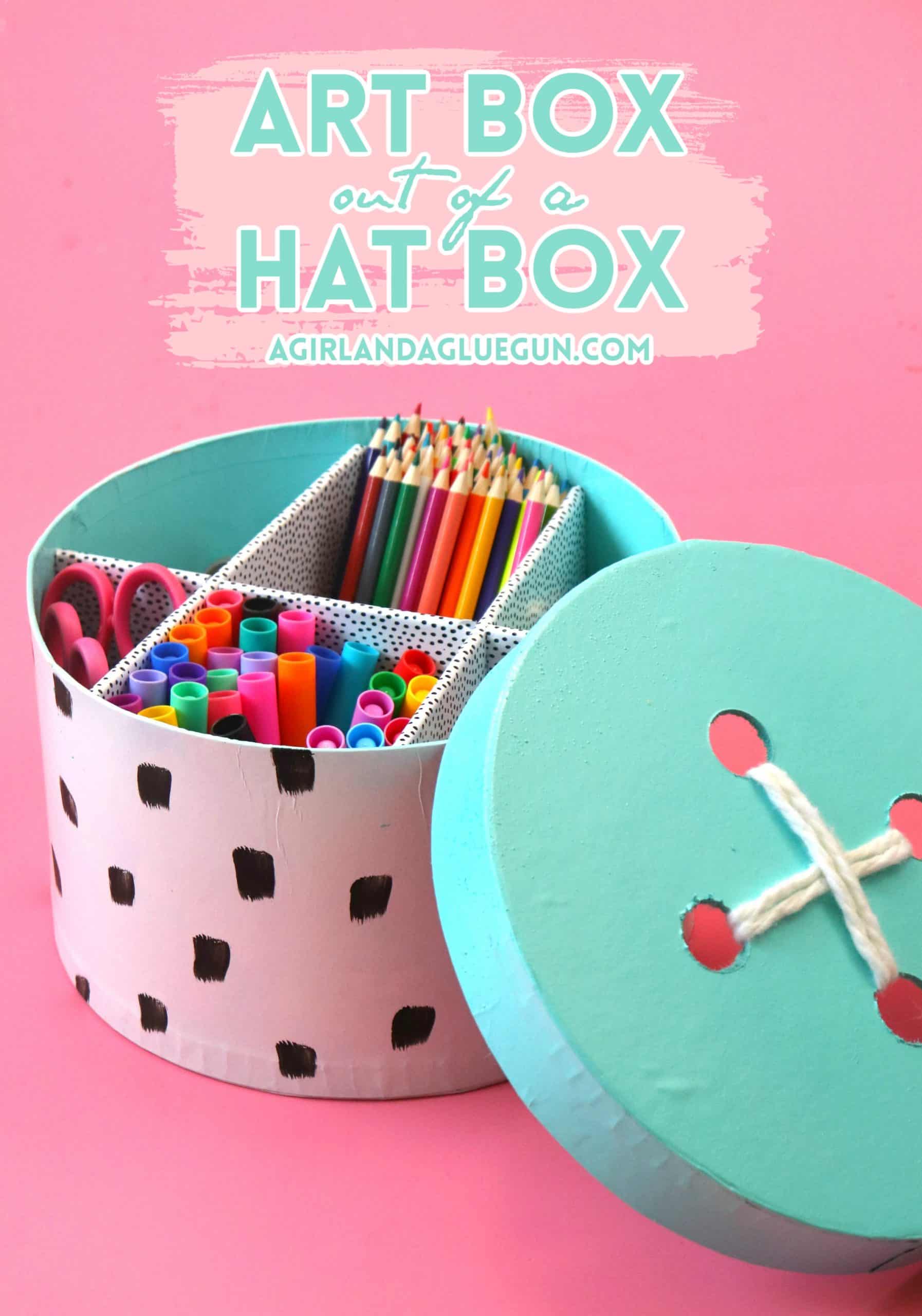 Hat Box Upcycle A Girl And A Glue Gun