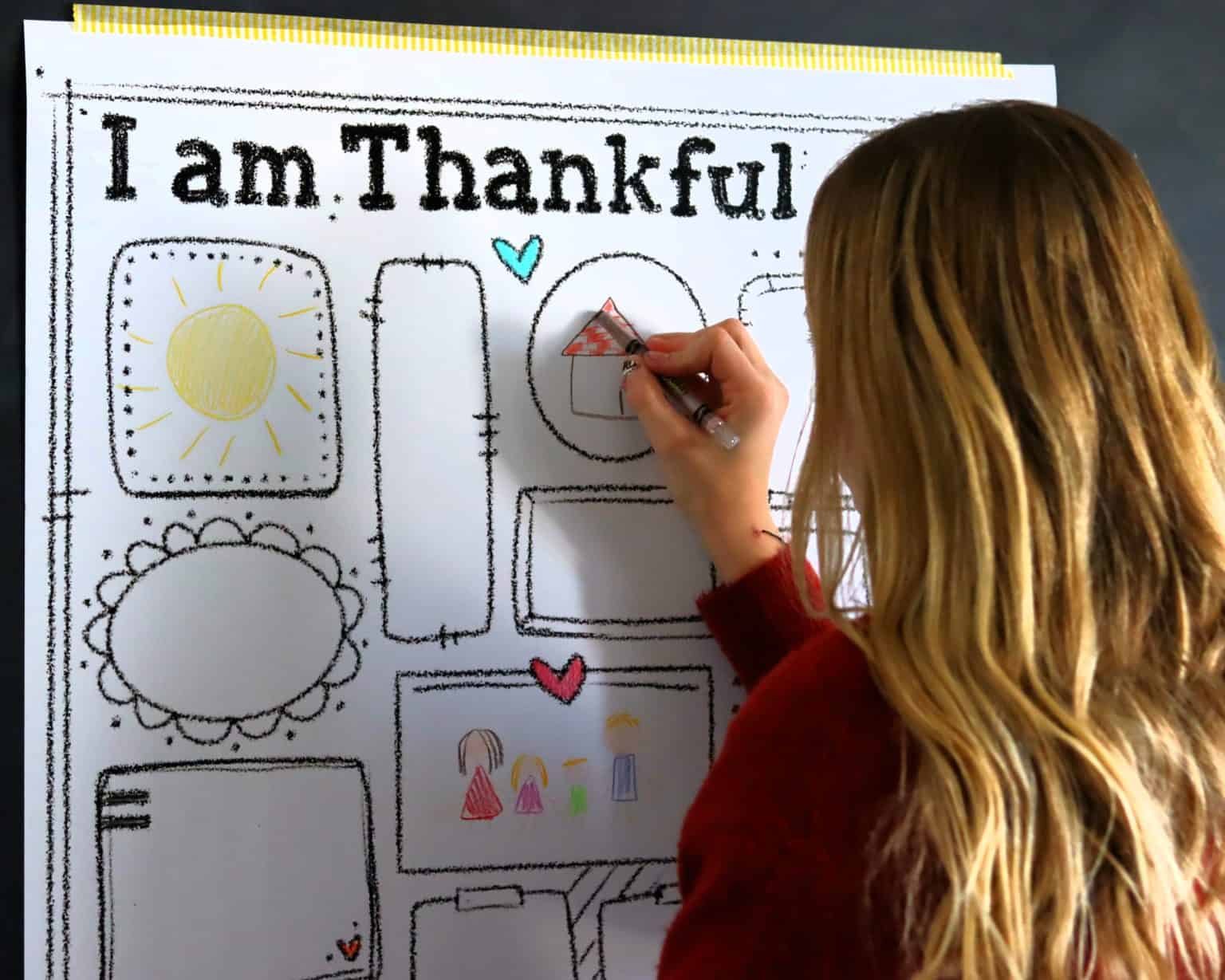 Free Thanksgiving Printables: I am thankful - A girl and a glue gun