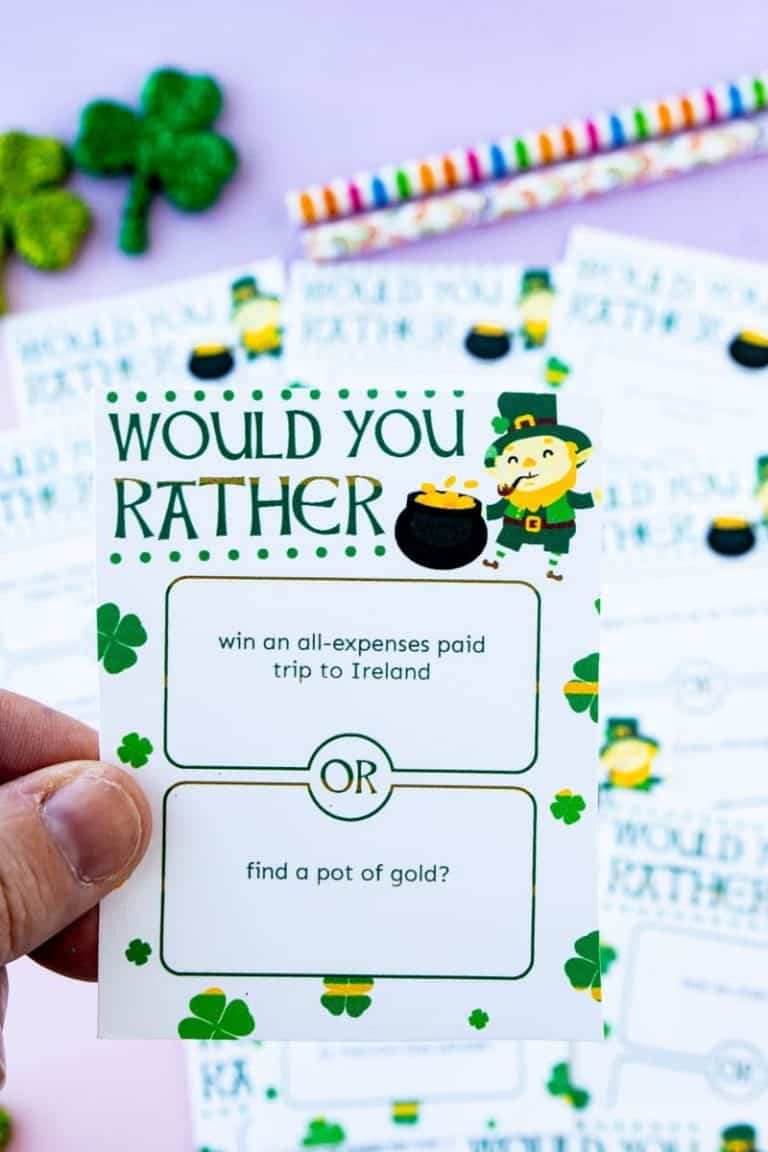 St. Patrick's Day Activities free printables! - A girl and a glue gun