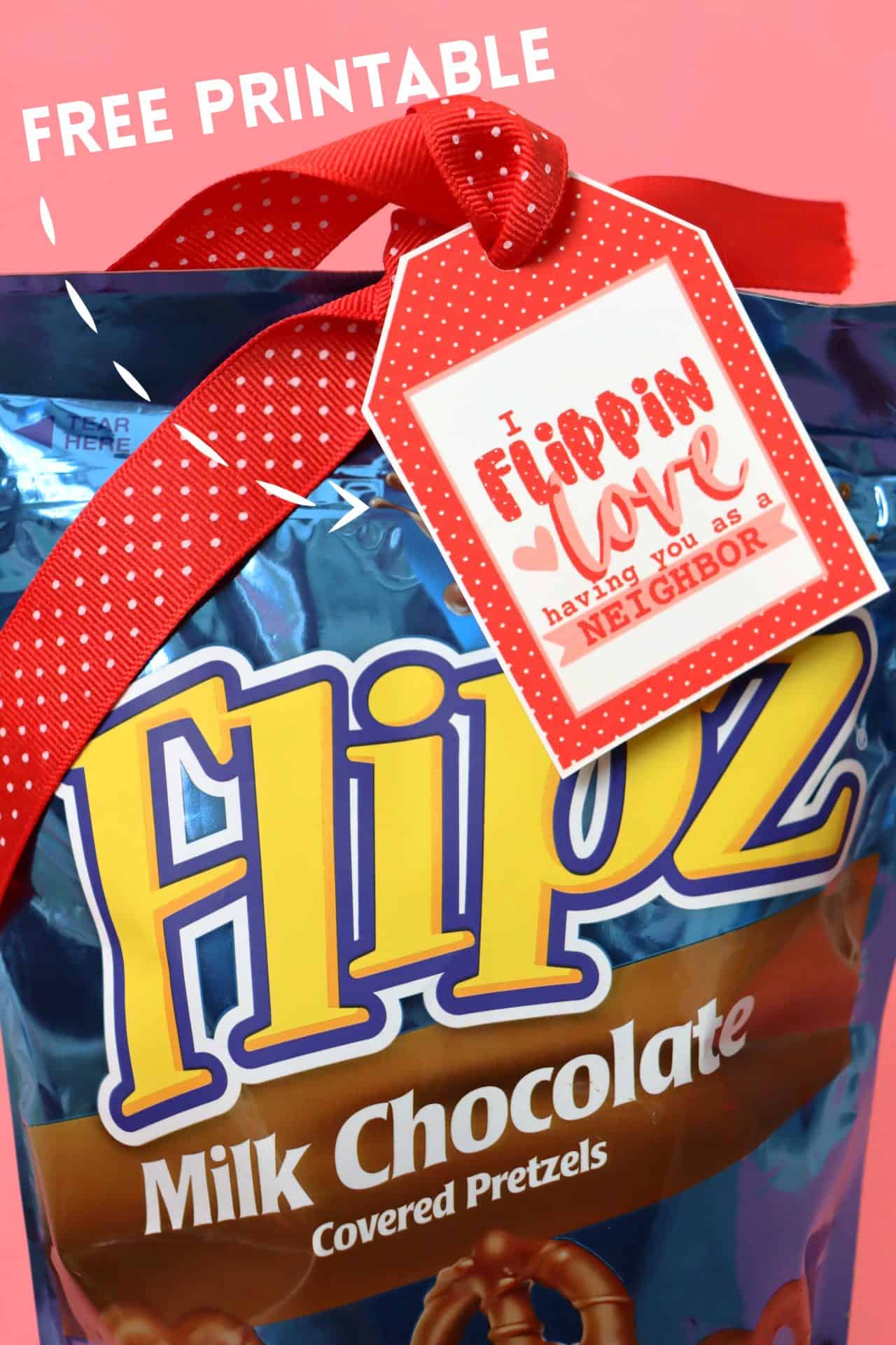 Friend or neighbor Valentine printable - A girl and a glue gun