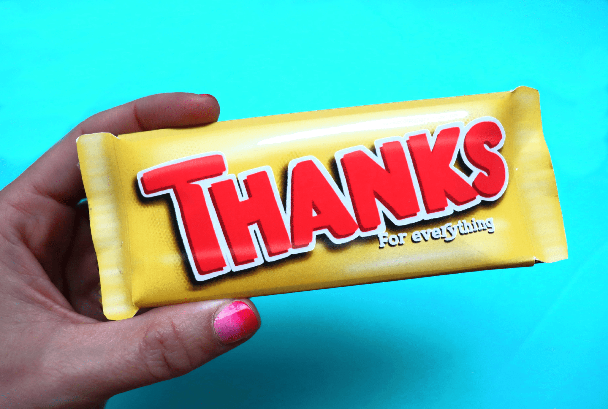 Thank you candy bar WRAPPER printables - A girl and a glue gun