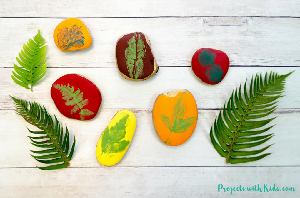 Nature crafts for kids - A girl and a glue gun
