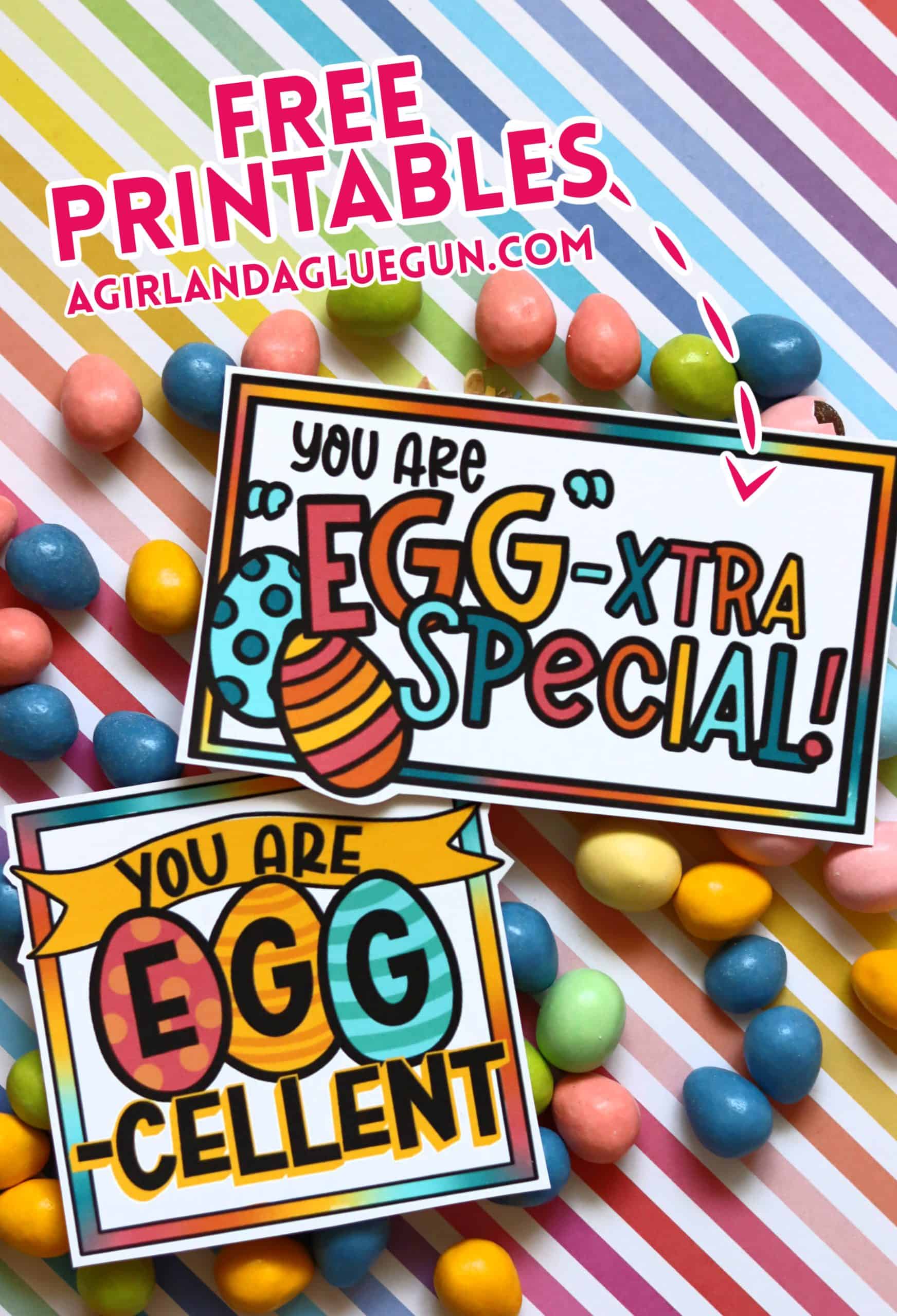 Easter gift tags: Free printables - A girl and a glue gun