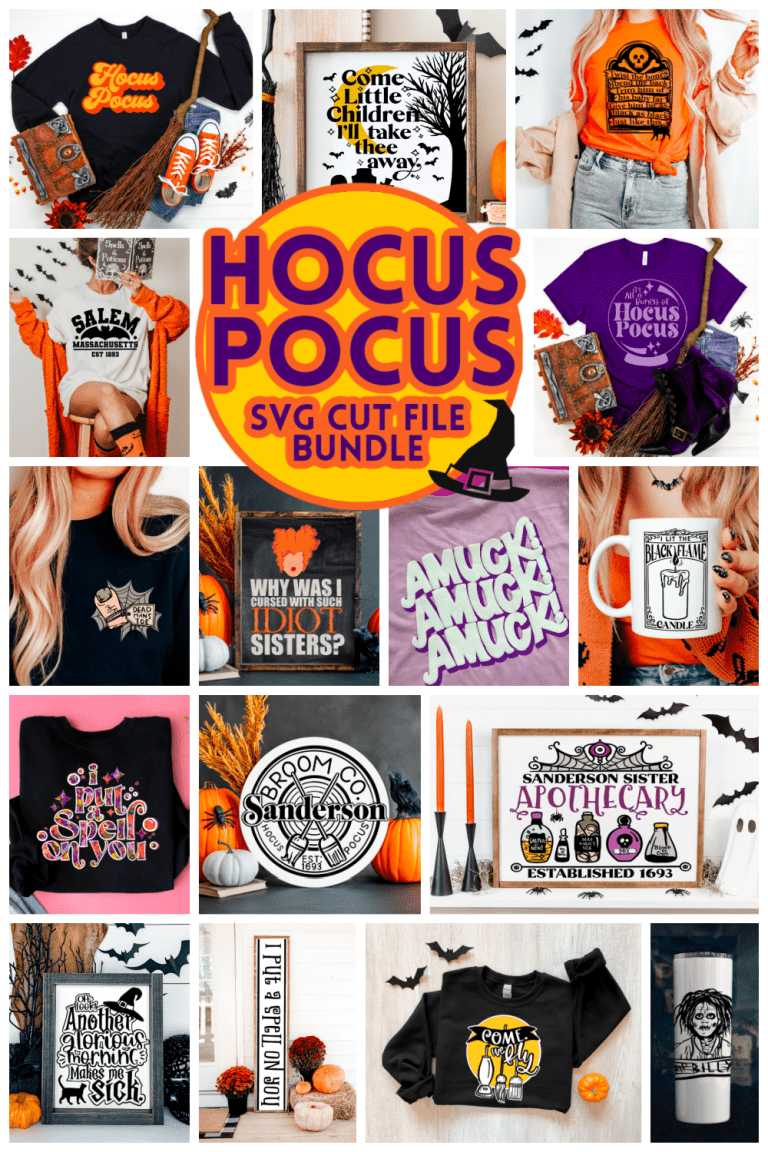 Hocus Pocus SVG cut file bundle - A girl and a glue gun